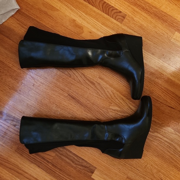Shoes | Wedge High Boots | Poshmark